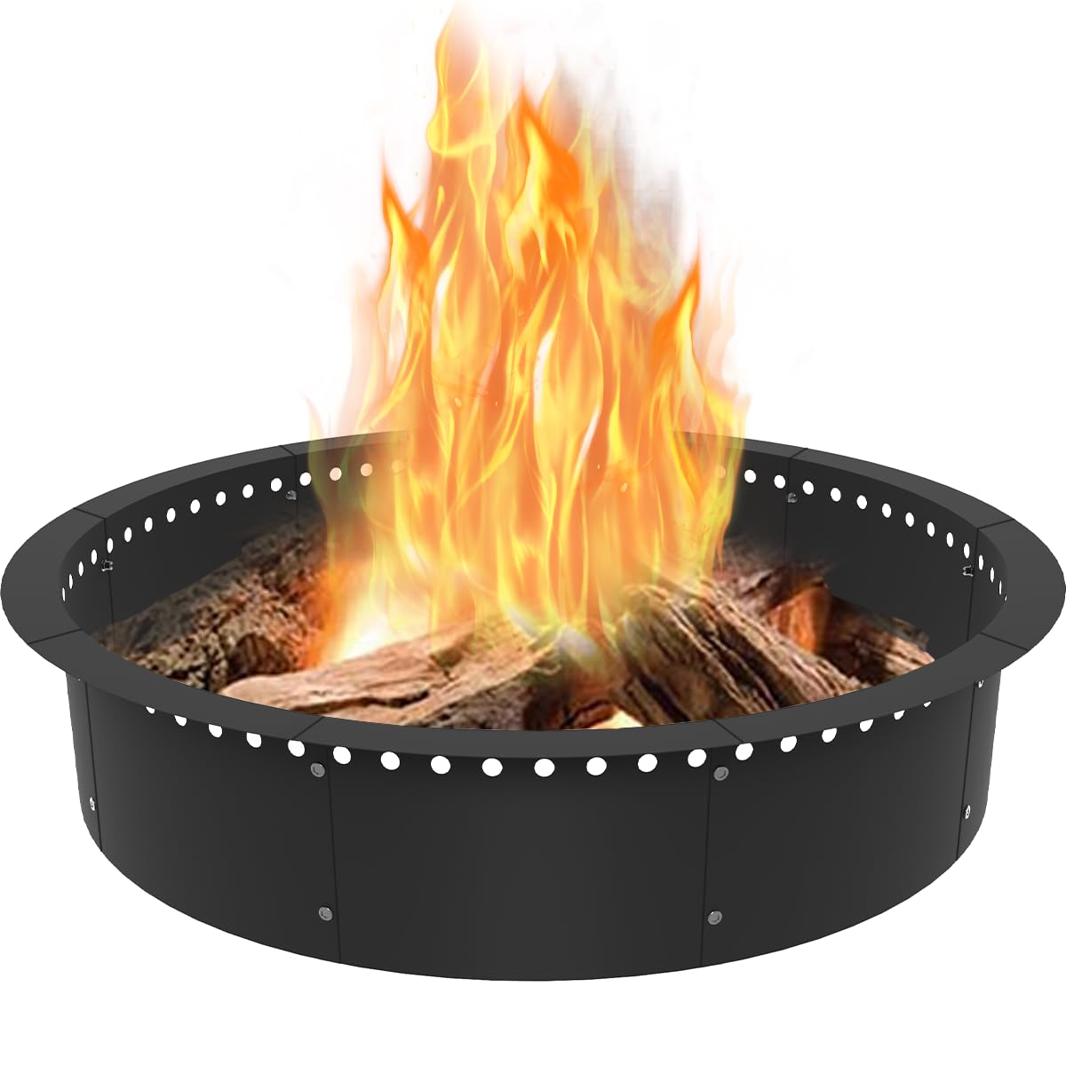 Outdoor Smokeless Fire Pit Ring Liner 43-Inch Outer/39-Inch Inner ...