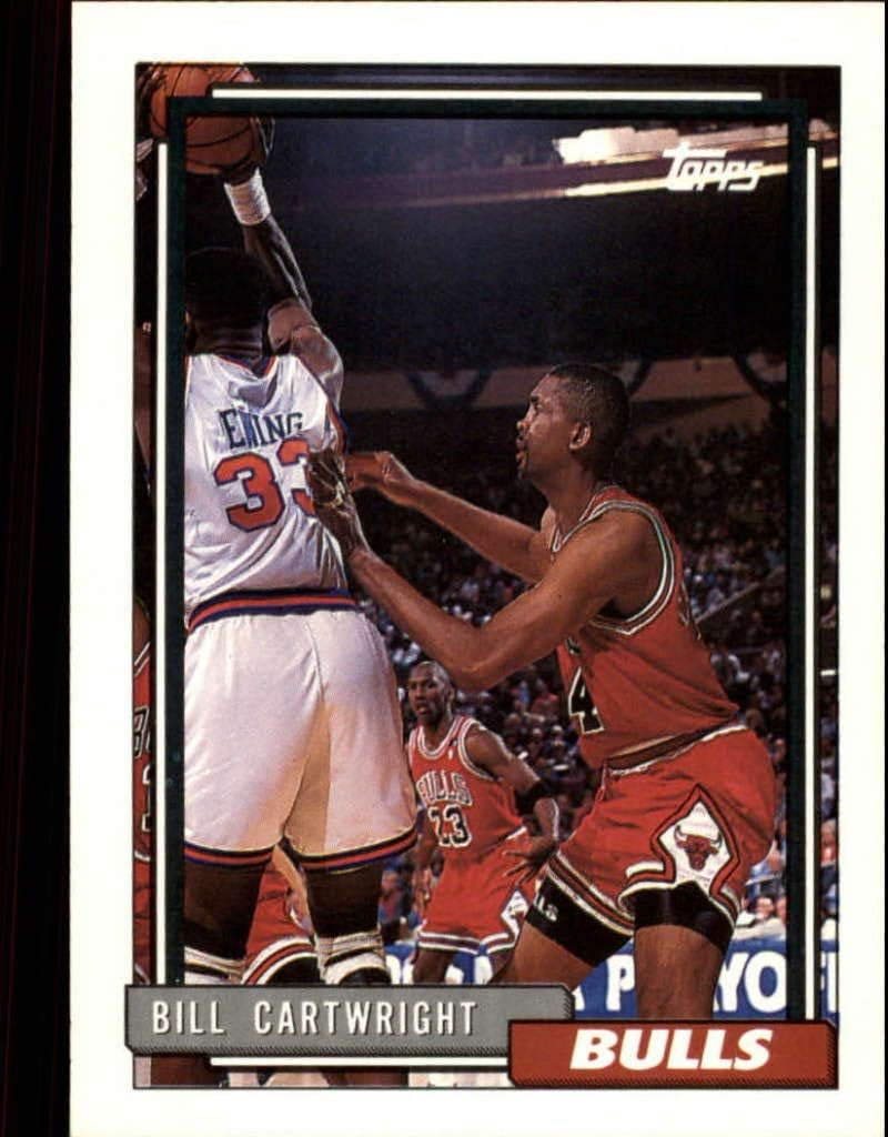Amazon.com: 1992-93 Topps Basketball #165 Bill Cartwright Chicago Bulls ...