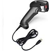 Amazon.com : WoneNice USB Laser Barcode Scanner Wired Handheld Bar Code ...