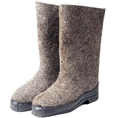 Amazon.com | Valenki Russian Traditional Rubberized Winter Felt Boots ...