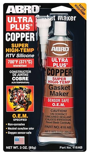 ABRO Ultra Plus 999 RTV Silicone Sealant and Gasket Maker, for Import Engines, Sensor Safe, Non ...