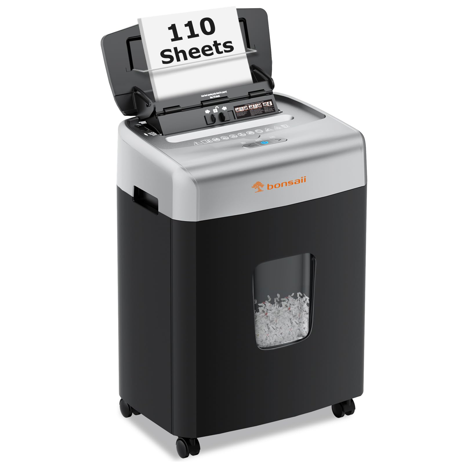 Mua 110-Sheet Autofeed Paper Shredder, 30 Minutes Office Heavy Duty ...