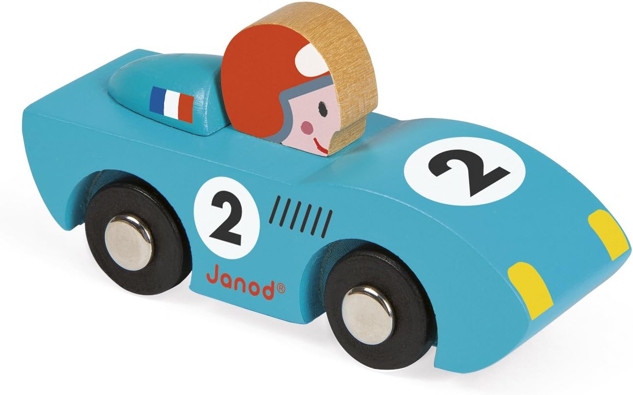 Janod J08545 Story Racing Wooden Car, Speed – BigaMart
