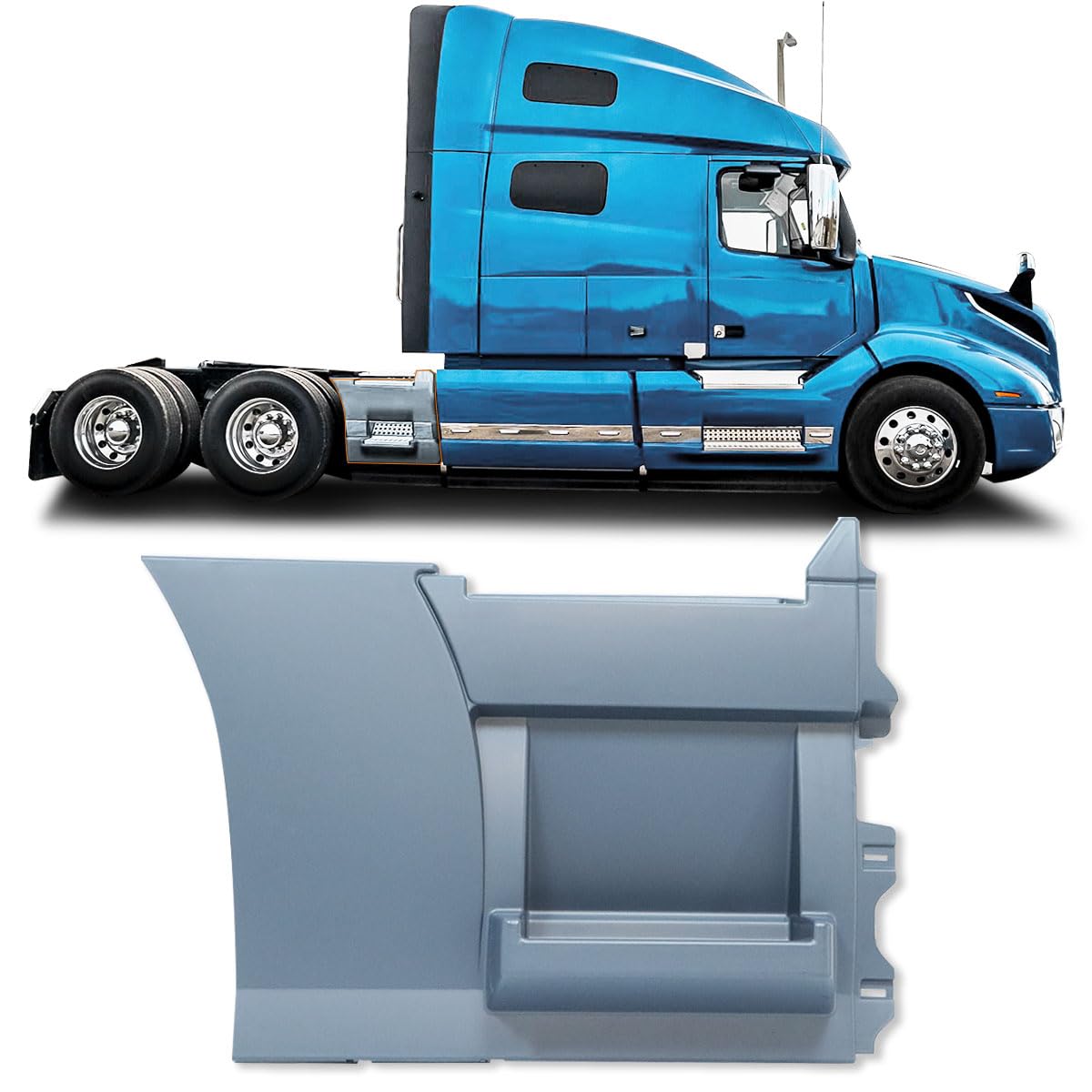 Rear Step Fairing Side Panel Right Driver Side Compatible with Volvo ...