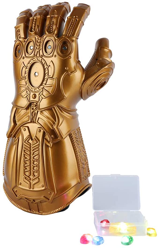 Hero Infinity Gauntlet LED Light Up With Removable Magnet Infinity Gem ...