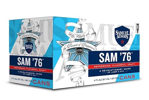 Samuel Adams, Lager Sam 76, 6pk, 12 Fl Oz Cans in Oman | Whizz Seasonal