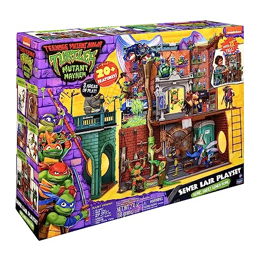 Teenage Mutant Ninja Turtles: Mutant Mayhem Sewer Lair Playset by ...