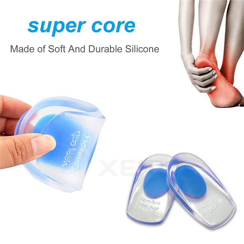 2 Pairs Gel Heel Cups, Foot Heel Support Pads Cushions, Backfoot ...