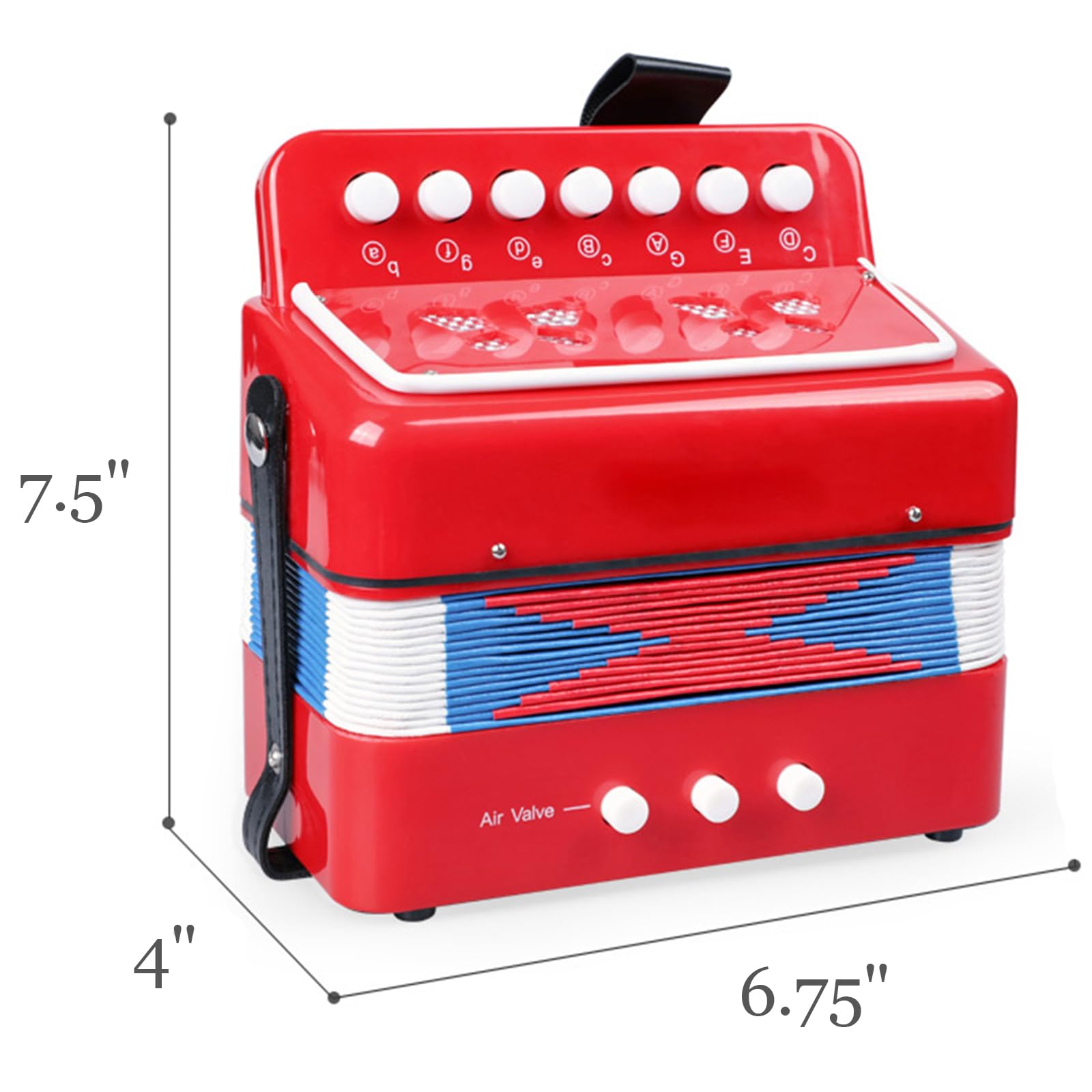 Mua Tosnail Small Accordion, 10 Keys Buttons Control Musical ...