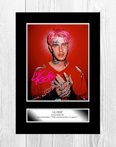 Engravia Digital Lil Peep (2) reproduction signature photograph poster ...