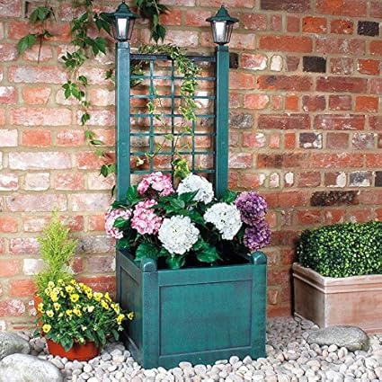 Solar Light Trellis Planter: Amazon.co.uk: Garden & Outdoors