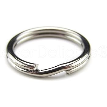 Amazon.com : 100 Pack - CleverDelights 1 3/8" Large Key Rings - 35mm ...