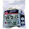 Woods 28827426 14/2 15' NMW/G Wire, White - Electrical Wires - Amazon.com