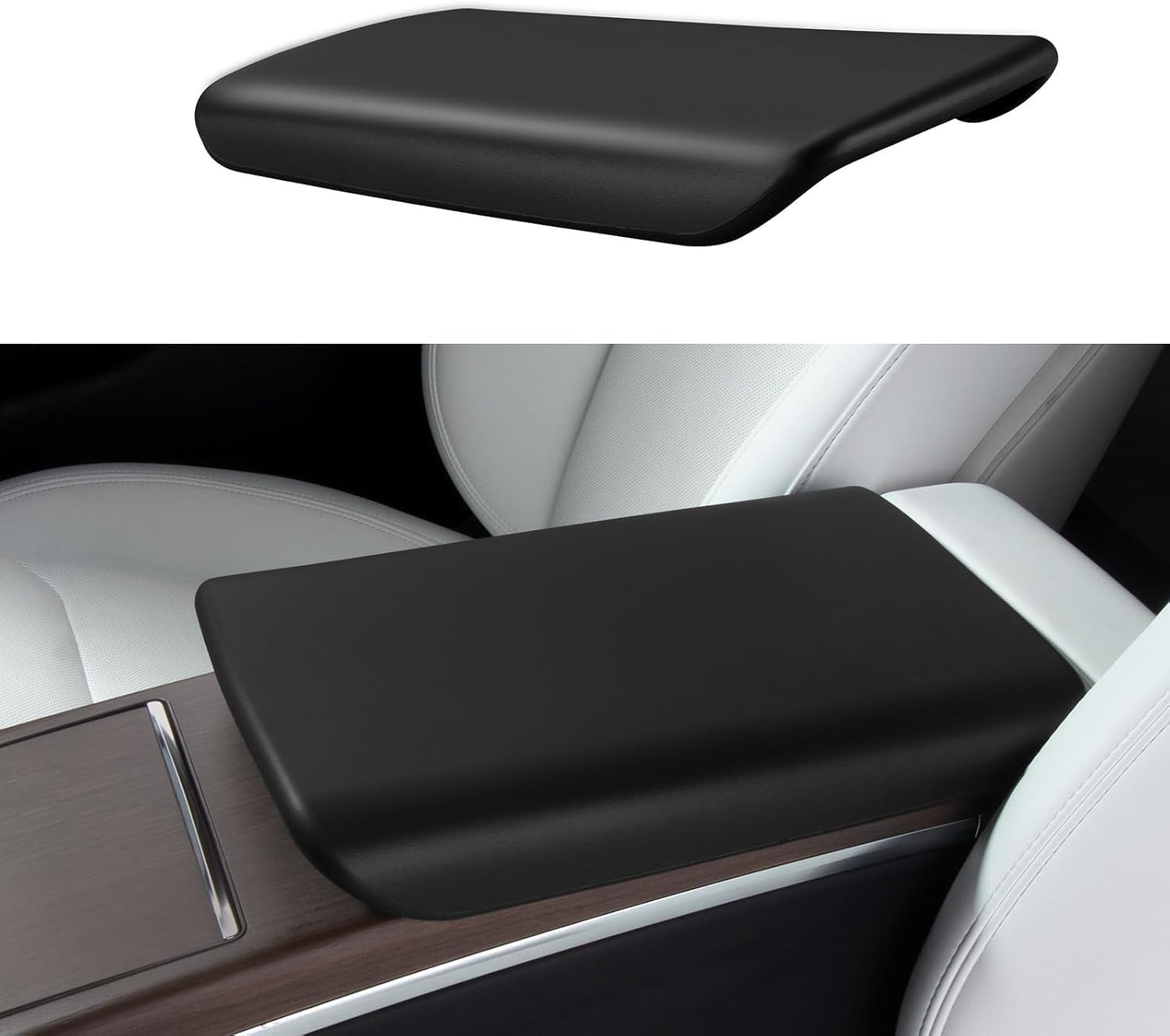 BASENOR Tesla Model S Model X Center Console Cover TPE Armrest Cover ...