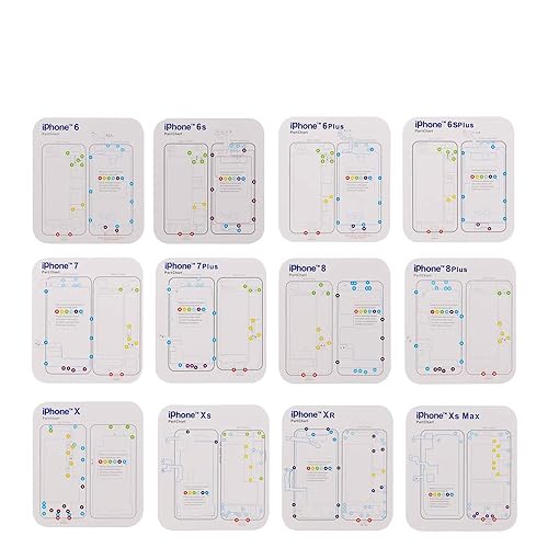 New Part Chart Magnetic Screw Mat Maps for iPhone 6-11promax Repair Pad ...
