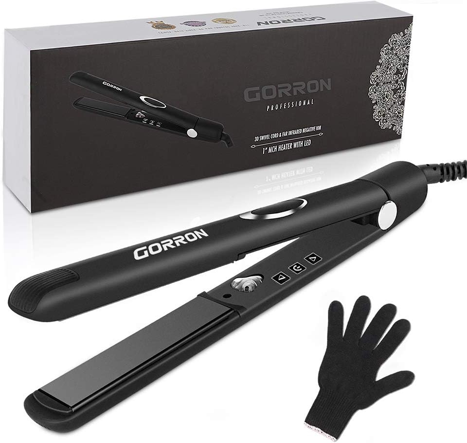 Amazon.com: Hair Straightener, Ceramic Tourmaline Ionic Flat Iron Hair ...