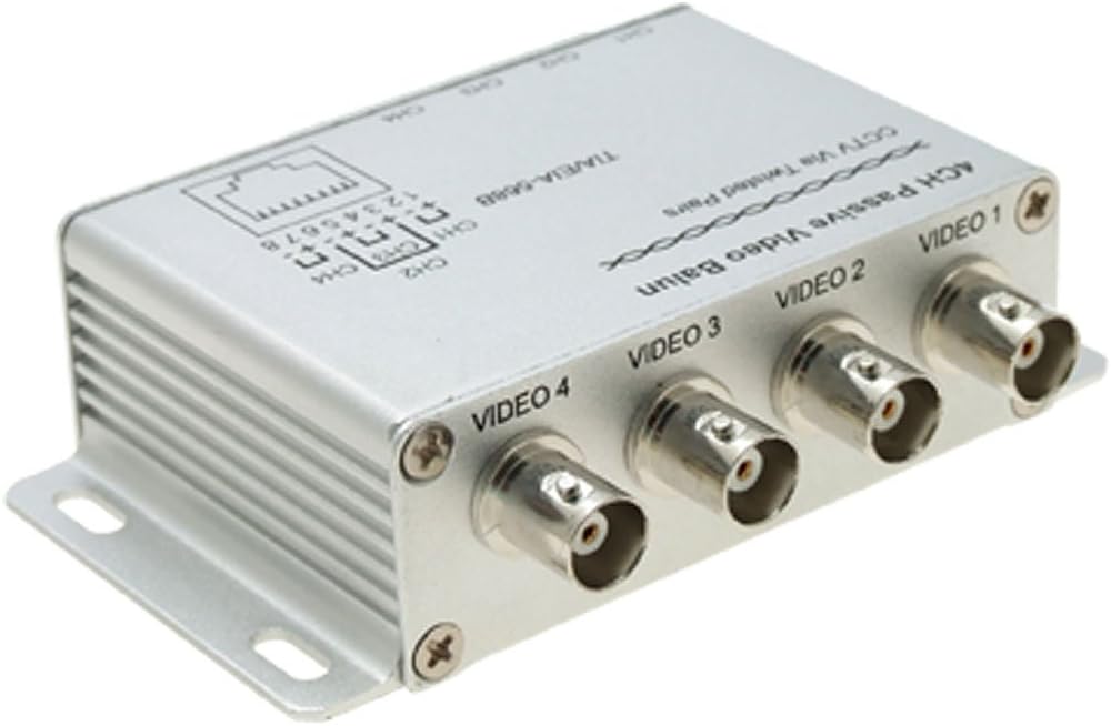 Amazon.com : uxcell UTP 4 Channel Passive Video Balun Transceiver ...