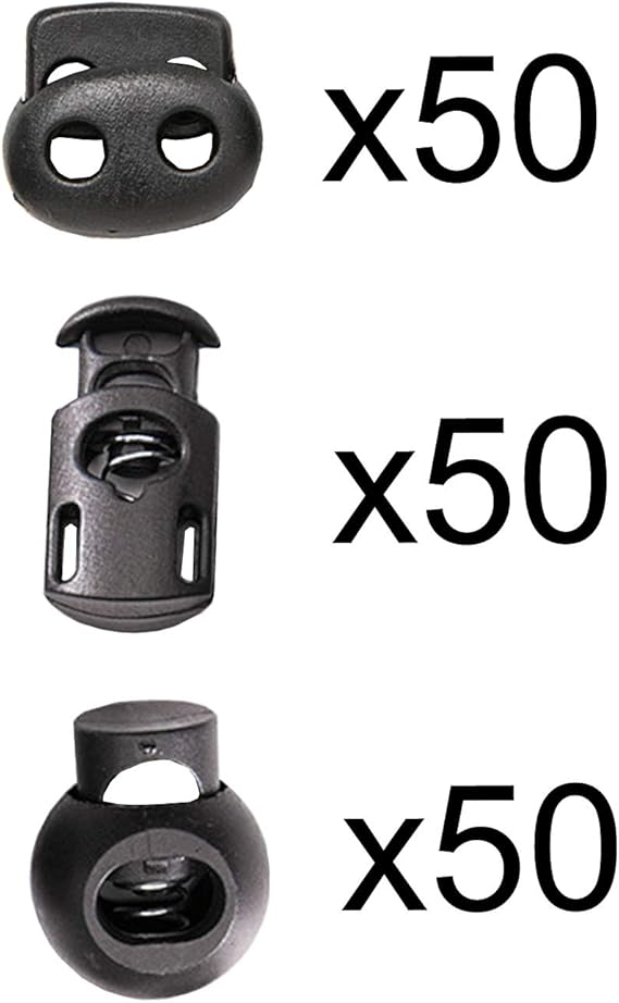 Amazon.com: TIHOOD 150PCS Professional DIY Plastic Spring Fastener Cord ...