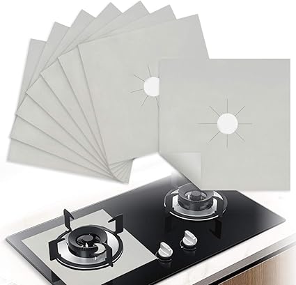8 Pcs Gas Hob Range Protectors, Reusable Washable Cooker Protectors ...