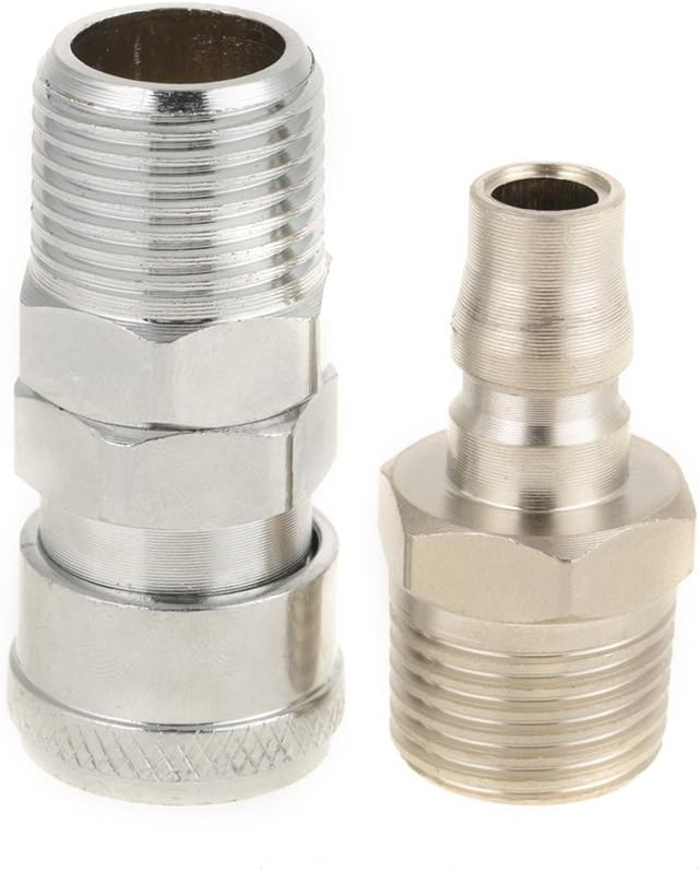 8 Pcs/Set BSP 1/2″ Air Hose Coupler Pneumatic Plug Socket Air ...