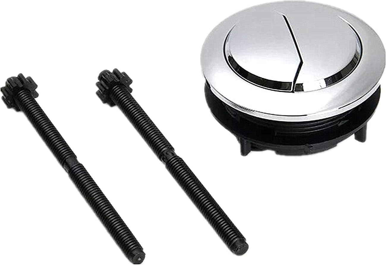 2Pcs 48mm Toilet Push Button Chrome Dual Water Tank Push Button ...