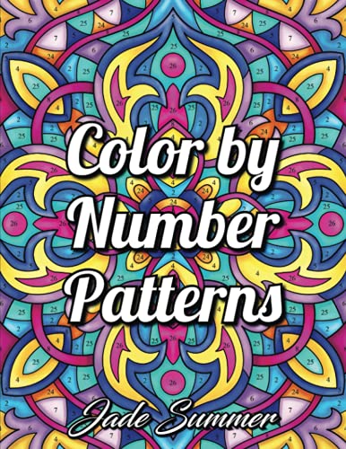 Buy Color By Number Patterns An Adult Coloring Book With Fun Easy 