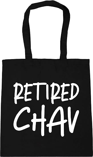 Hippowarehouse Retired chav Tote Shopping Gym Beach Bag 42cm x38cm, 10 ...