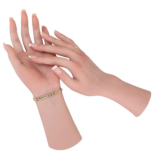 MOTLEYBEAN Realistic Silicone Female Hand Life Size Female Model Hand ...