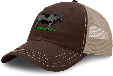 Baseball Cap Western Farm Animal Cow Cattle Angus Bull Cotton Soft Mesh ...