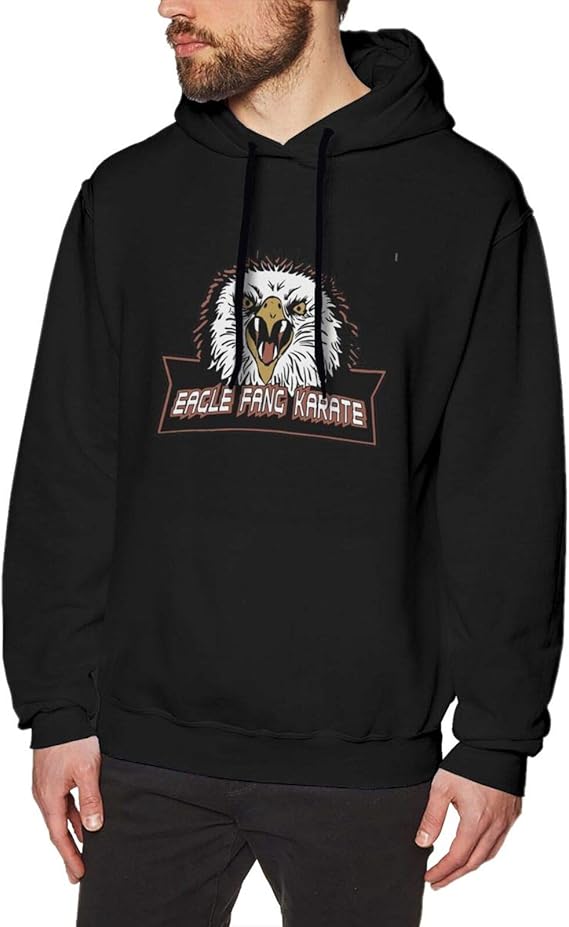 Men's Eagle Fang Karate Hoodie Pullover Soft Hooded Sweatshirt: Amazon ...