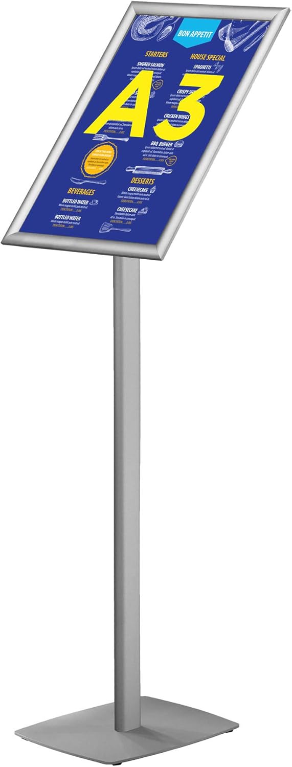 OPUS 2 A3 Poster & Sign Display Stand | Aluminium Anodised Construction ...