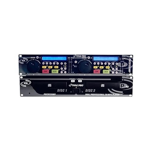 Pyle-Pro PDCD320MP Professional DJ Dual CD / MP3 Player with LCD ...