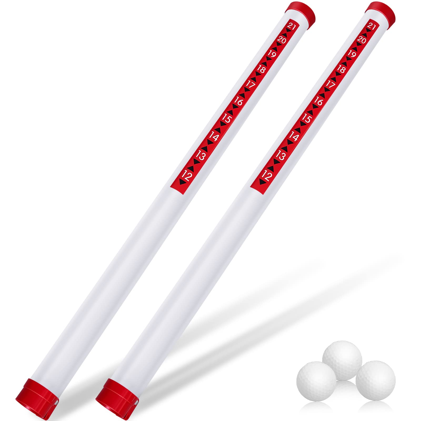 Deekin 2 Pieces Golf Ball Picker Plastic Clear Golf Ball Retriever ...