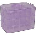 Amazon.com: Everything Mary Stackable Storage Container, Purple ...