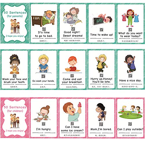 100 Parent-Child Daily Conversation Starters Cards with Picture - Fun ...