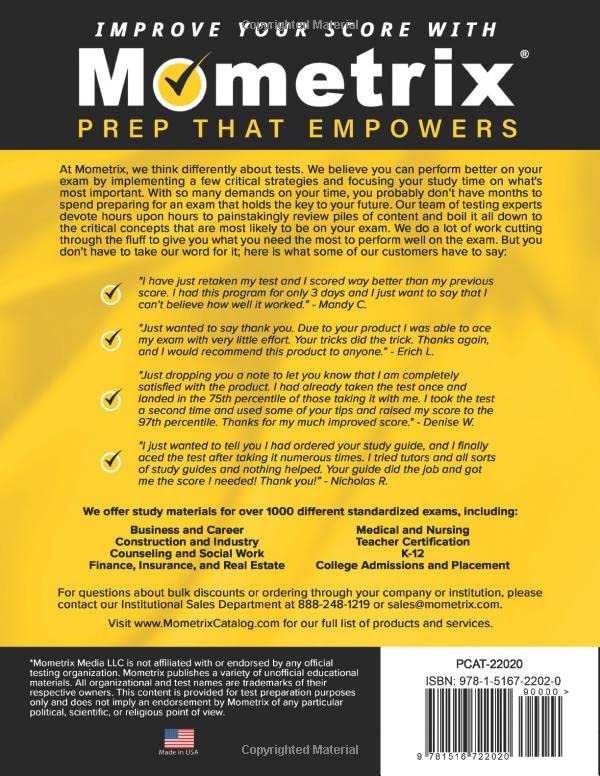 PCAT Study Guide 2023-2024 - PCAT Prep Book Secrets, Full-Length ...