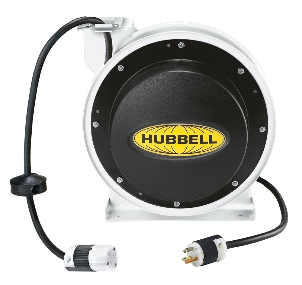 Hubbell Wiring Systems HBL45123C20W Industrial Power Cord Reel with ...