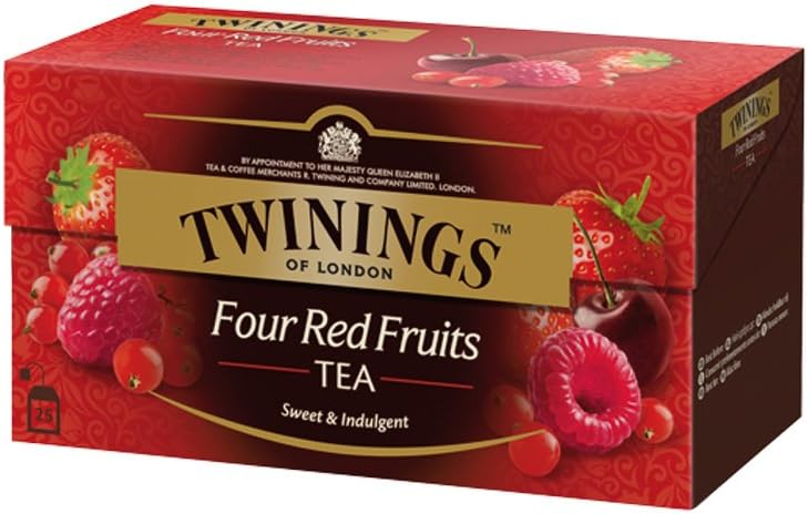 Twinings Four Red Fruits Tea (25 Tea Bags 50G / 1.8Oz.): Amazon.co.uk ...