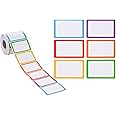 Amazon.com: Juvale Colorful Plain Name Tag Labels for Classroom, School ...