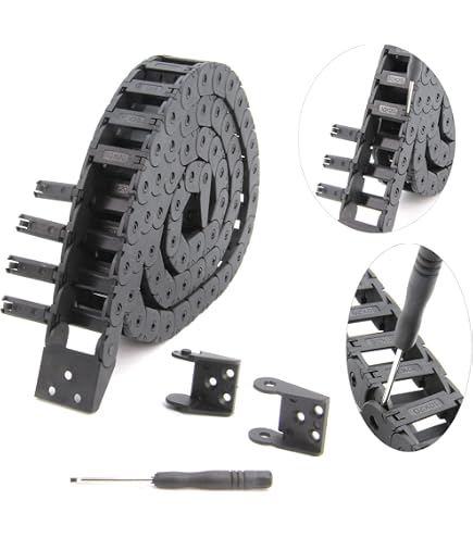 Cnc Cable 15x20mm Black Plastic Drag Chain Cable Carrier - For CNC ...
