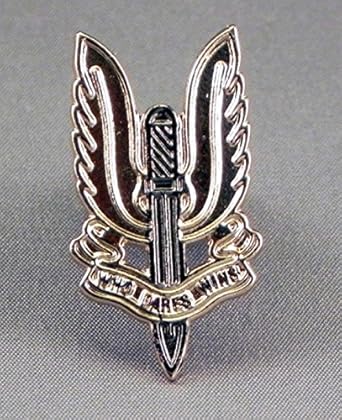 SAS Special Air Service Who Dares Wins Metal cap badge Military badges ...