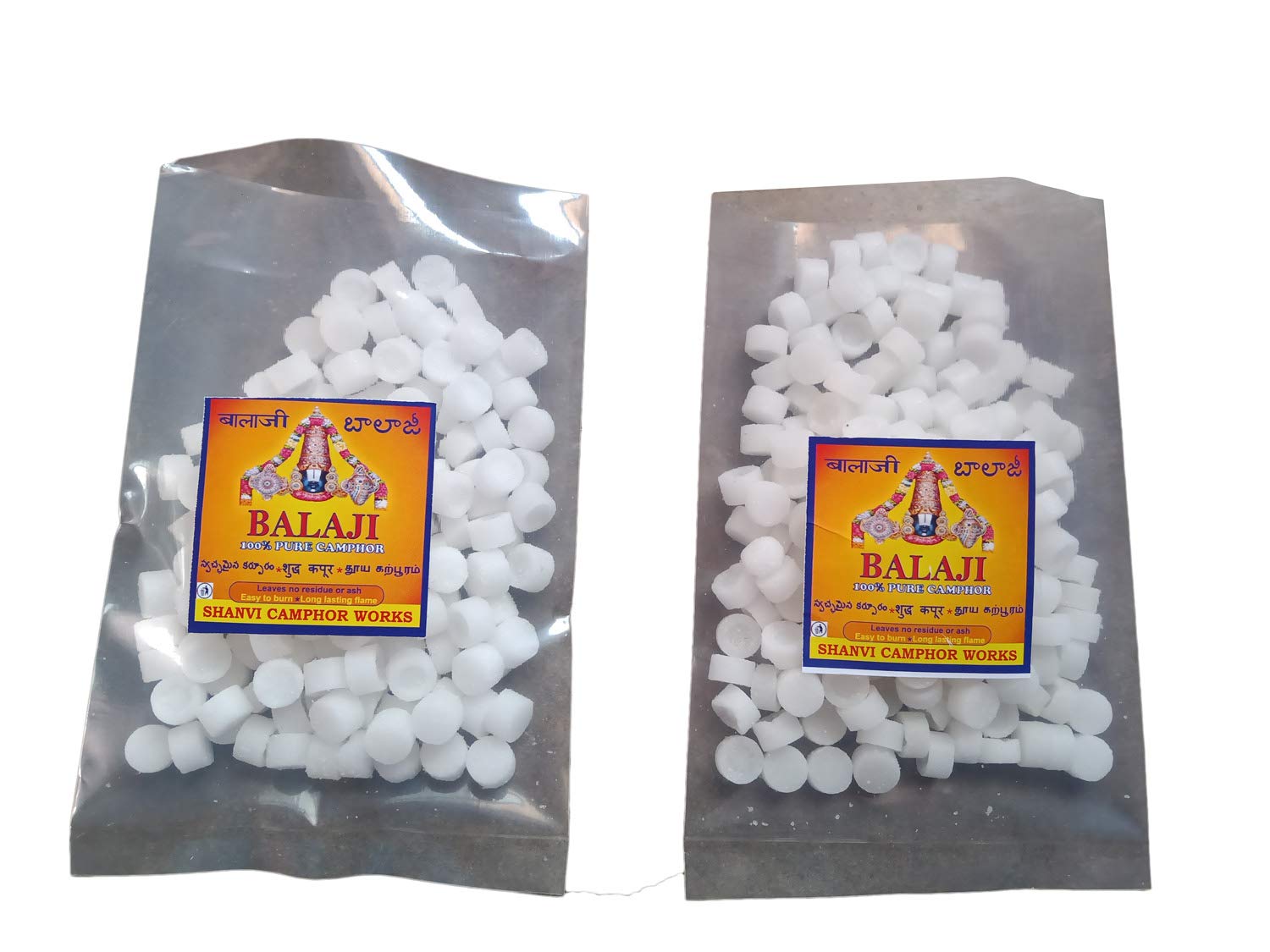 Buy SHANVI CAMPHOR WORKS Pure Camphor for Pooja 80 Grams (40 Grams Each ...