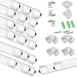 THMOOTHER 10-Pack 3.3FT 1Meter V Shape LED Strip Aluminum Channel ...