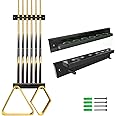 Amazon.com: MoyanSuper Pool Cue Rack Wall Mounted Rack Billiard Cue ...