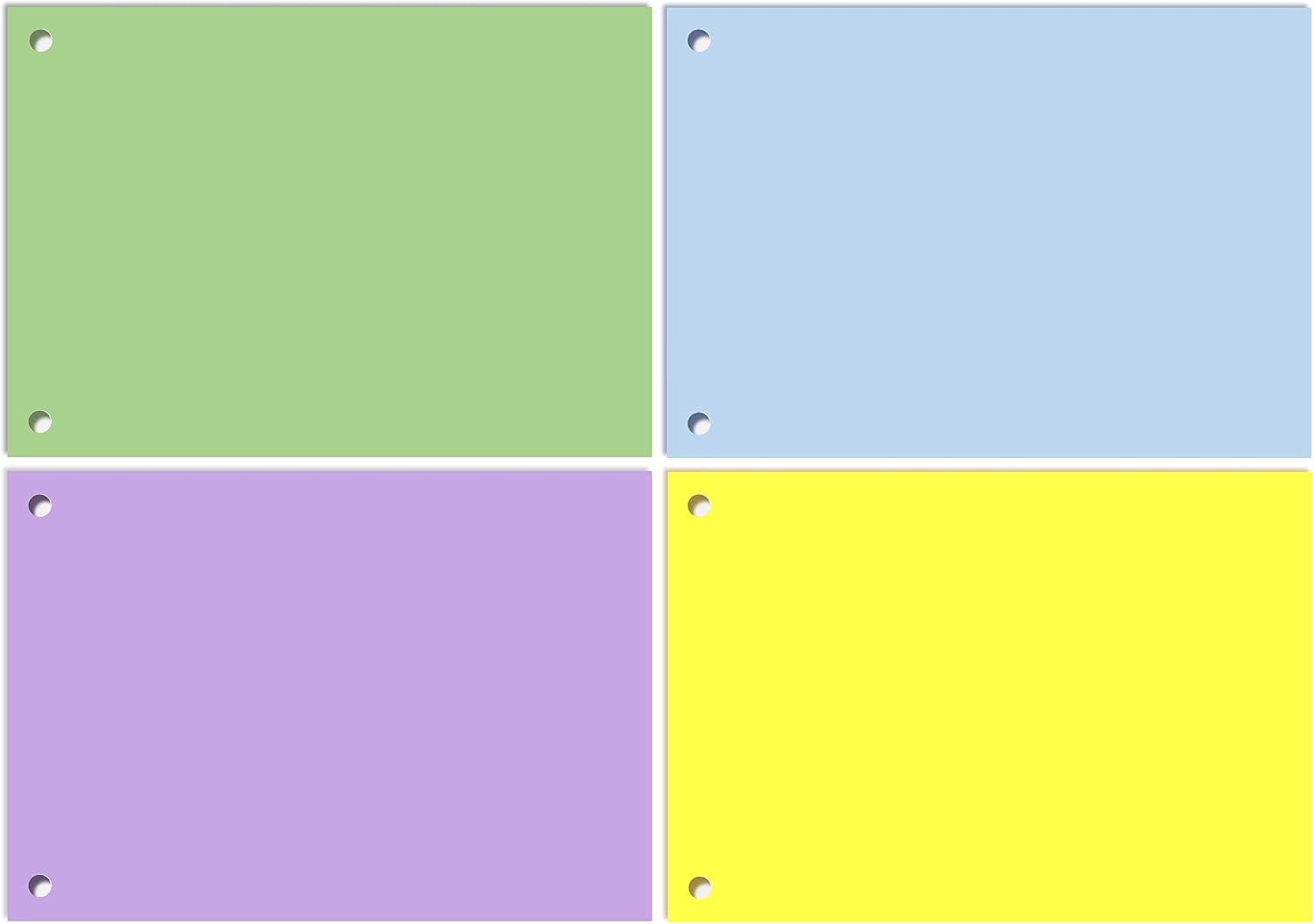 Blank Flash Cards 200 Pack, Easy Filing Revision Index Cards Scratch ...