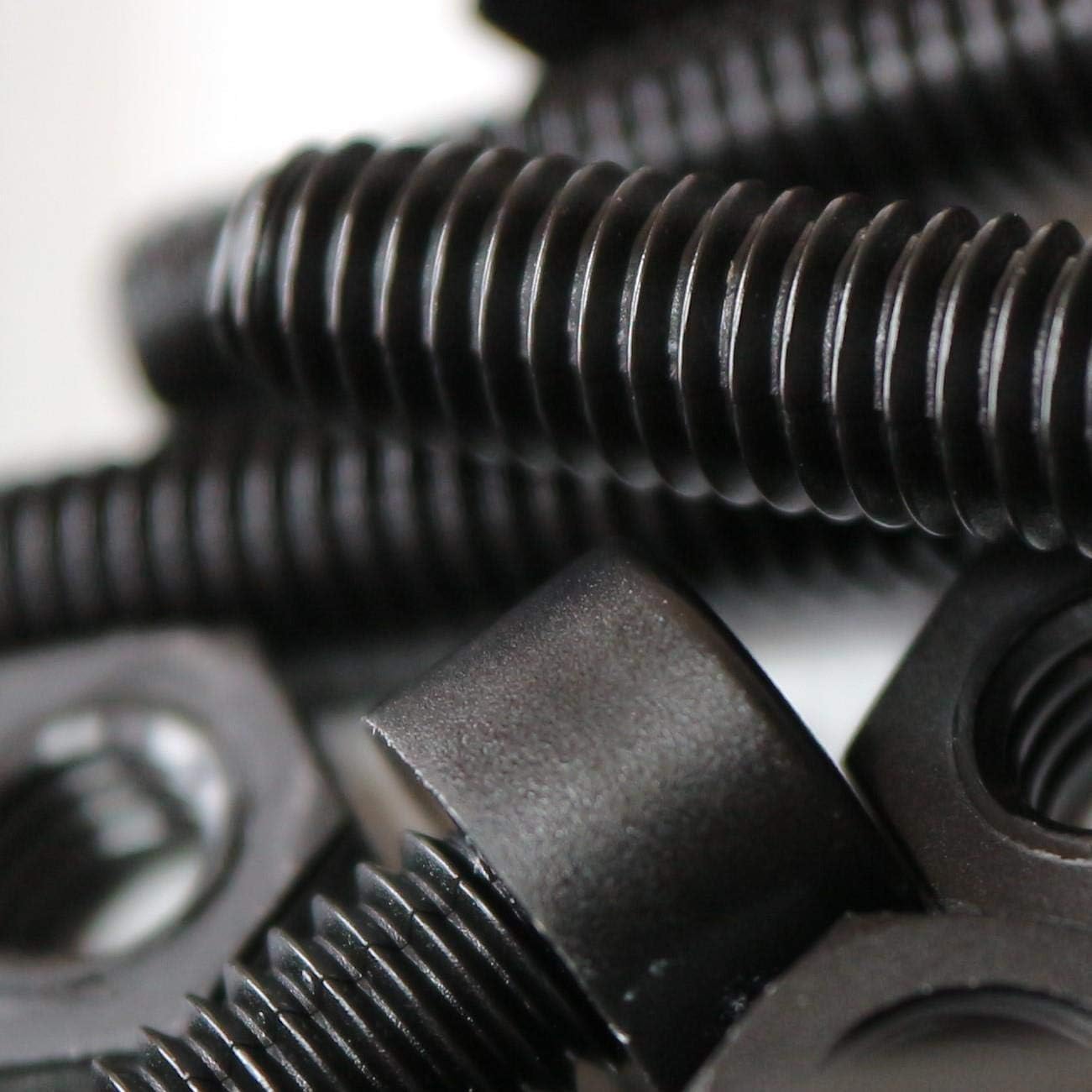 50 x Black Nylon Socket Head, Plastic Machine Screws, M6 x 40mm ...