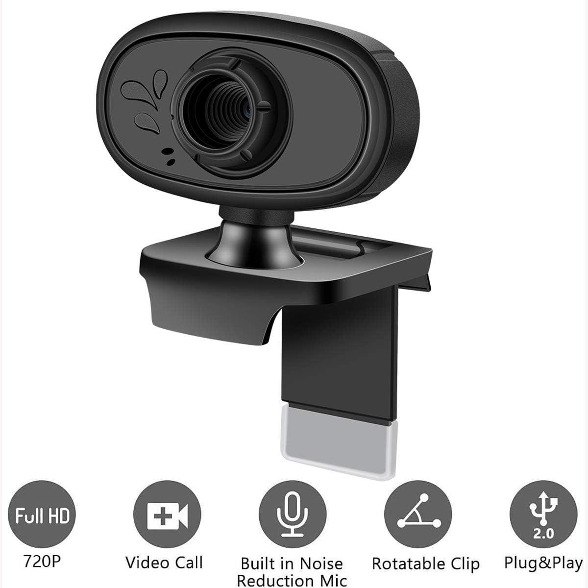 Queen.Y USB Video Camera Webcam with Microphone Computer Camera PC ...