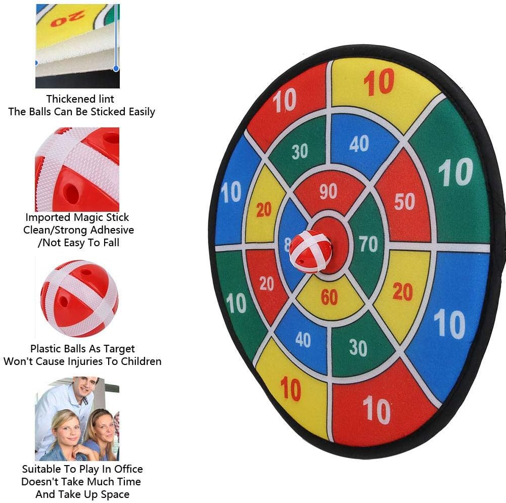 Fafeims Children Dartboard Set Lint Dart Board Game Target Ball ...