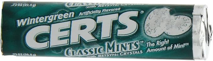 Certs Wintergreen Flavour Classic Mints 20.4 g (Pack of 12): Amazon.co ...