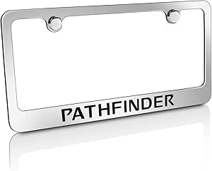 Amazon.com: Nissan Pathfinder Chrome Metal License Plate Frame: Automotive